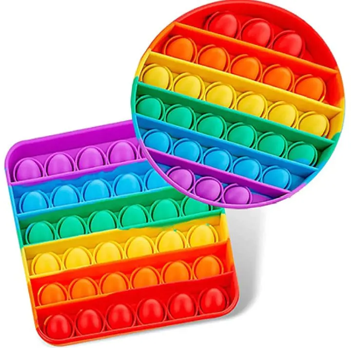 Multicolor Soft Silicon Popit For Kids Stress and Anxiety Relief For ...