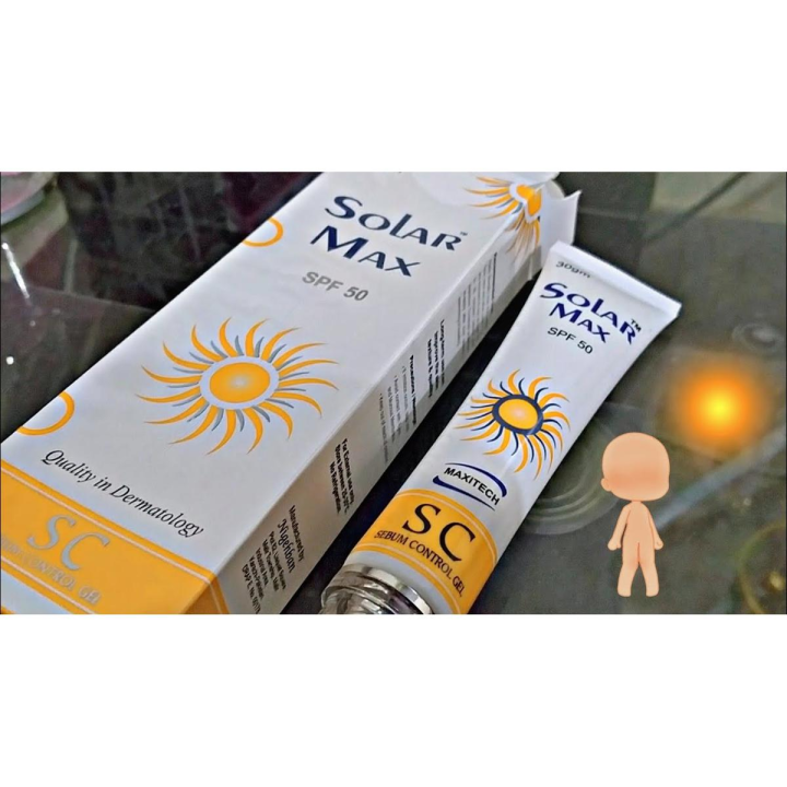SolarMax Gel SPF 50 | Lightweight Non Greasy High Protection Sun Gel ...
