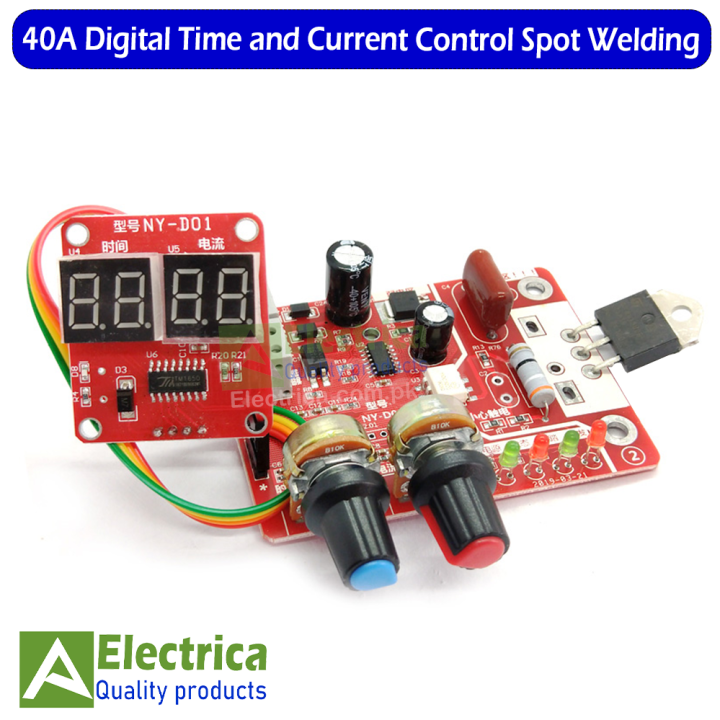 40amp Digital Spot Welding Time & Current Control with Digital Display ...