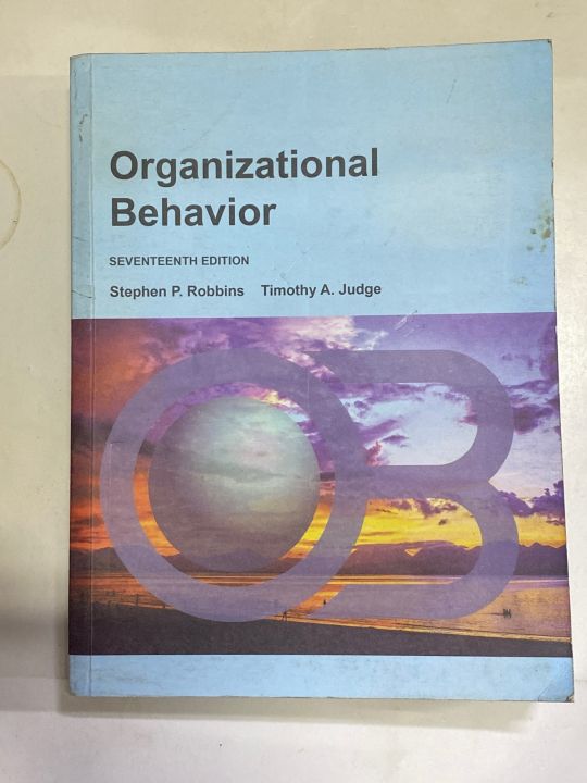 ORGANIZATION BEHAVIOR 17th EDITION BY STEPHEN P. ROBBINS | Daraz.pk