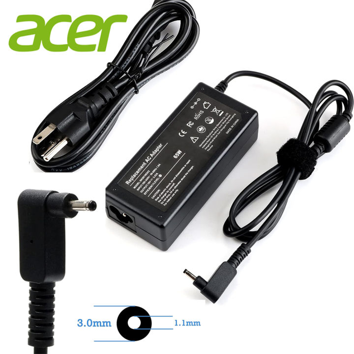 Acer Laptop Charger 45W | 19.5 V 2.25A | Barrel Pin | With Power Cable ...