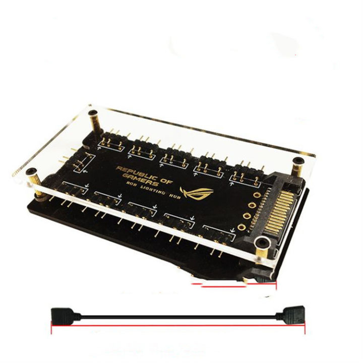 USB hub with RGB backlight and SATA power supply | Daraz.lk