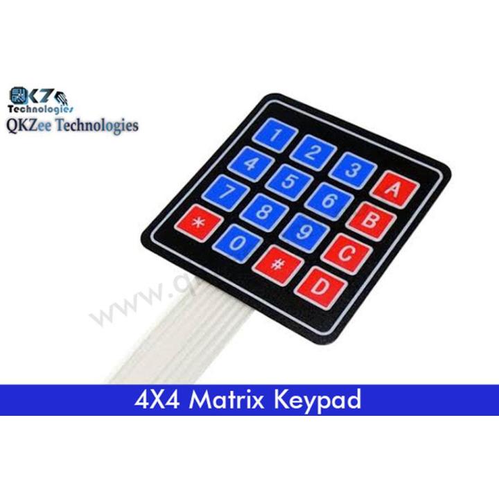 4x4 Keypad Matrix Membrane Type Keypad 16 Keys | Daraz.pk