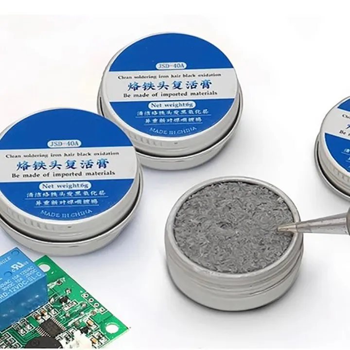 Soldering Iron Tip Tinner Activator Tip Cleaner Remover Lead Free 6g ...