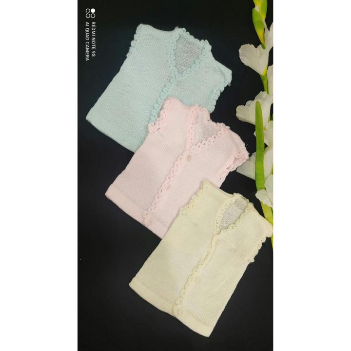 Pack of 3 Inner woolen sweaters for Babies (front open) | Daraz.pk