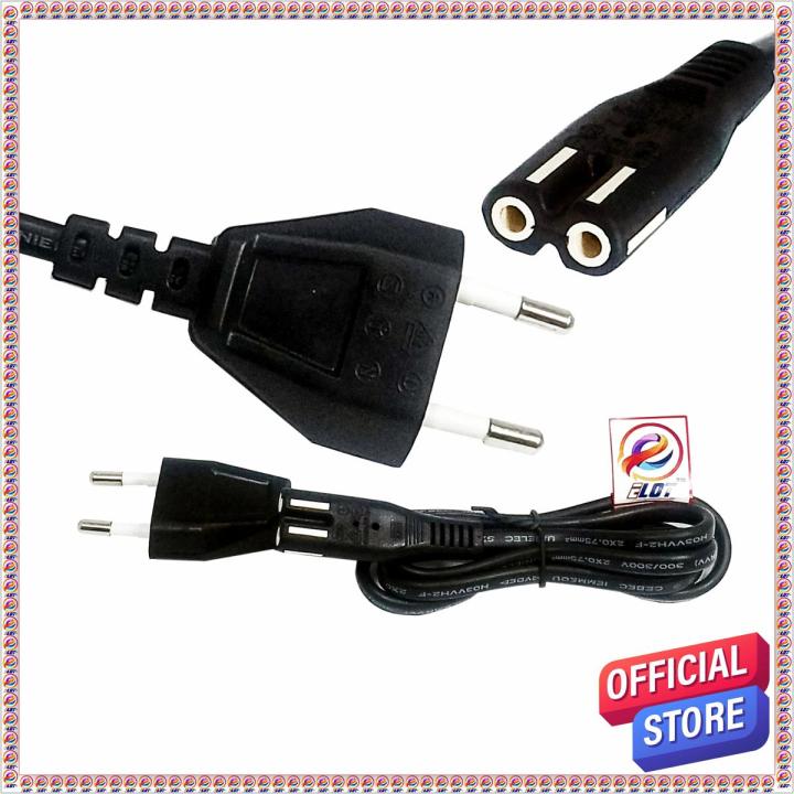 2 pin Plug Power Cord Cable Power Tape Cable 2 Prong Lead 2 Pin IEC C7 ...