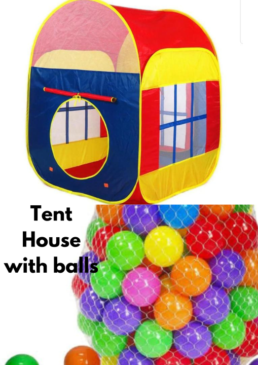 Tent Series Play House Tent With 100 Balls | Daraz.pk