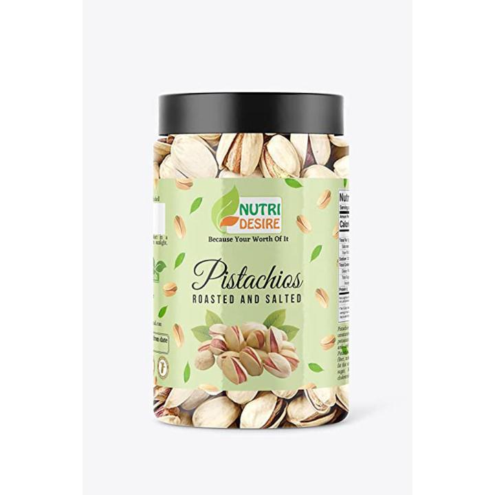 Nutri Desire Roasted & Salted Pistachio with Shell 100gms | Fresh and Natural | Healthy Snack ...