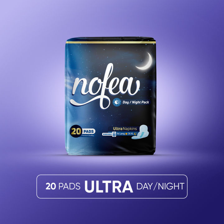 Nofea Napkins/Sanitary Pads Day and Night Ultra - 20 pads | Daraz.pk