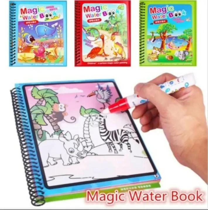 Magic Water Book Painting Drawing Coloring Board Book Doodle & Magic ...