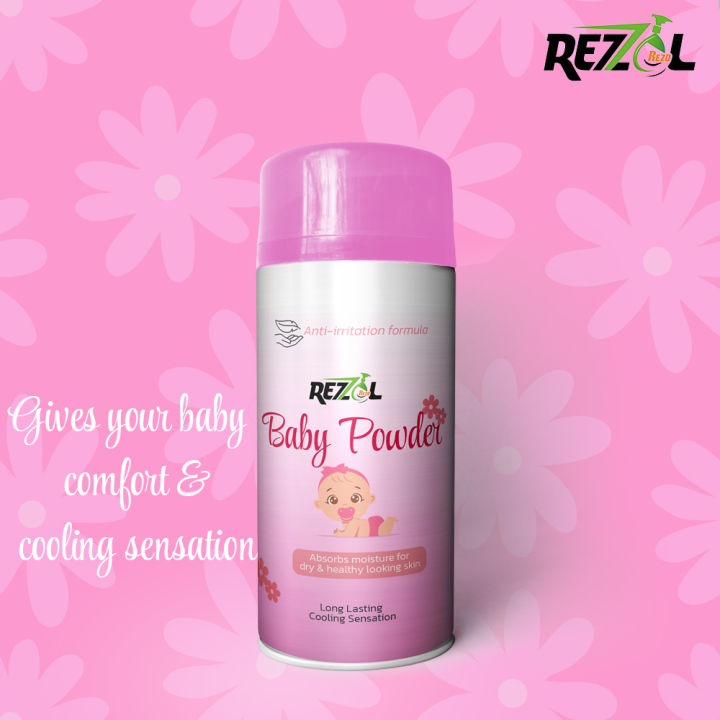 Rezol Antibacterial Baby Powder 120gm - Talcum Powder - Diaper Rash ...
