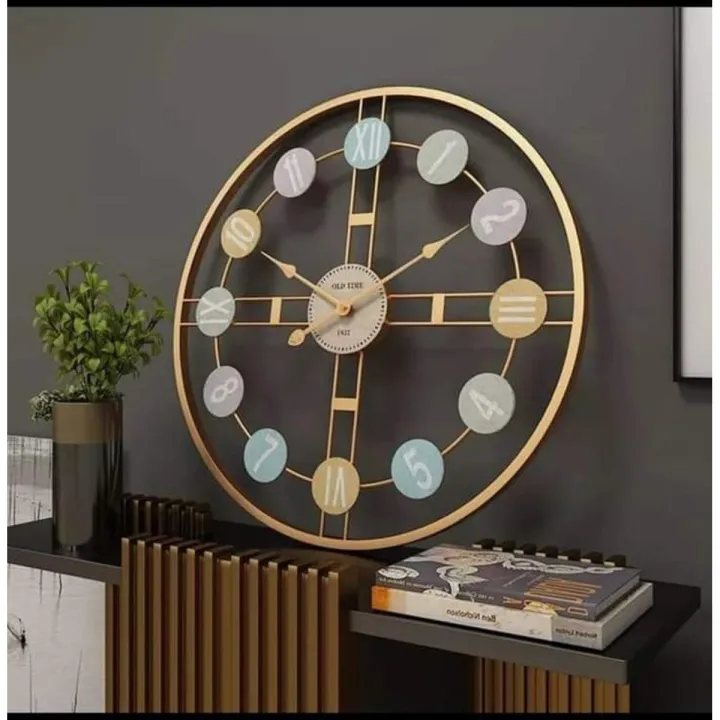 ELEGANT DECENT DESIGN METAL WALL CLOCK FANCY AND ATTRACTIVE WALL CLOCK ...