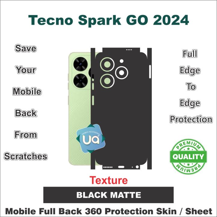 TECNO SPARK GO 2024 full Back 360 Protection skin wrap / protection ...