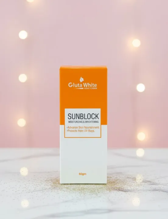 Sunblock SPF 60 for Oily Skin 60gm Glutathione Brightening Sun ...