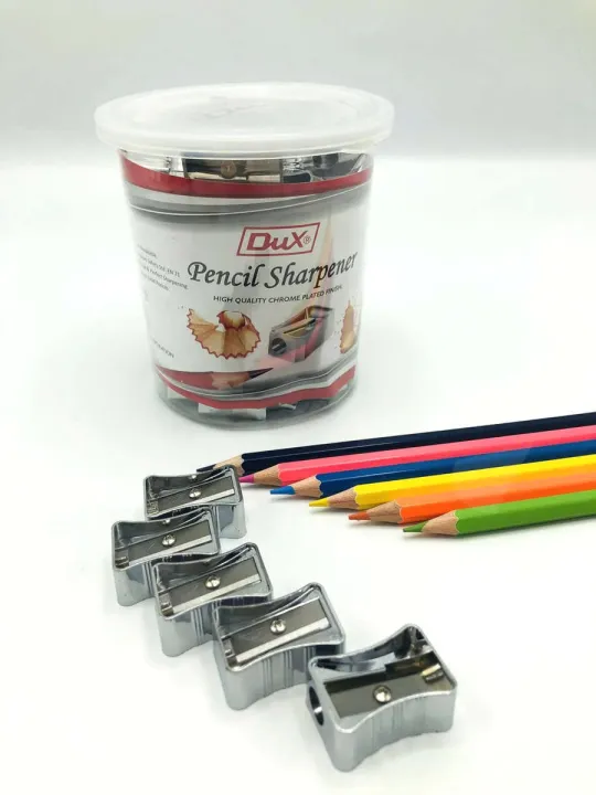 DUX Silver High Quality Pencil Sharpeners Pack of 50 in Jar | Best ...
