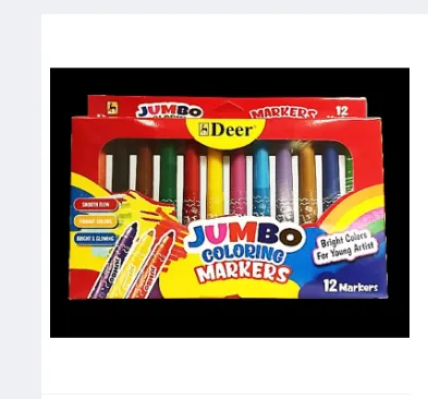 Deer Jumbo Coloring Marker 12 Colors | Daraz.pk