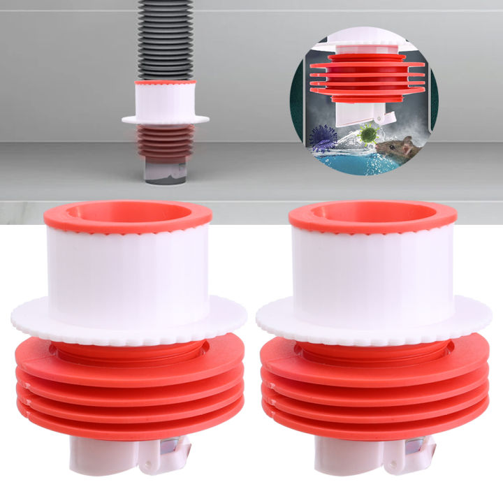 PVC Pipe Deodorizer Kitchen Bathroom Vegetable Basin Washbasin Sewer ...