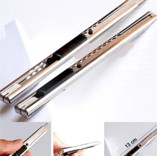 Cutter Stainless Steel Auto Lock Knife 9mm Cutter Stationery & Craft ...