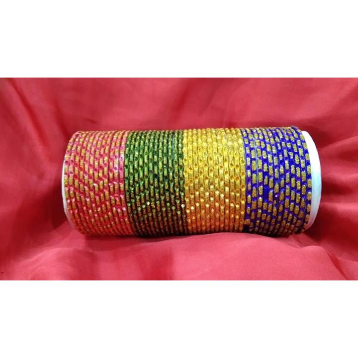 Fancy Bangles Metal in Multi color (color grantee) (Set of 24 Bangles ...