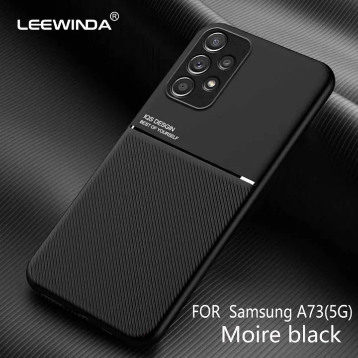 LEEWINDA For Samsung Galaxy A73 5G Phone Case,Luxury Magnetic Car Twill ...