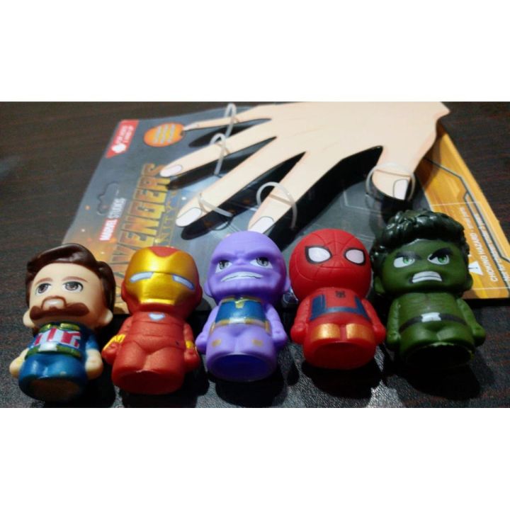 ZMM Pack of 5 Marvel Studio Avengers Finger Puppets For Kids Hand ...