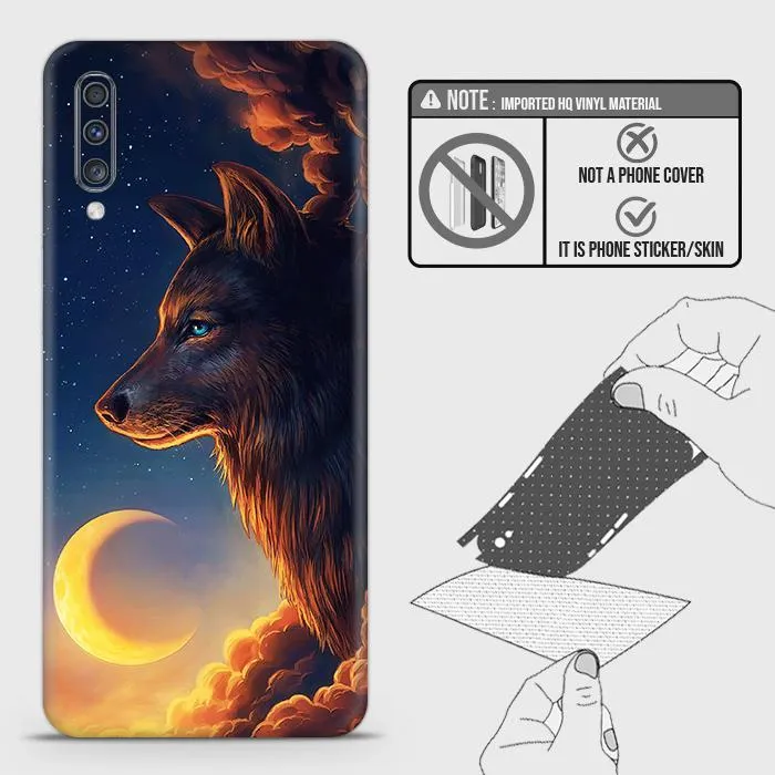 Samsung_ Galaxy A50 Back Skin - Design 5 - Mighty Wolf Skin Wrap Back ...