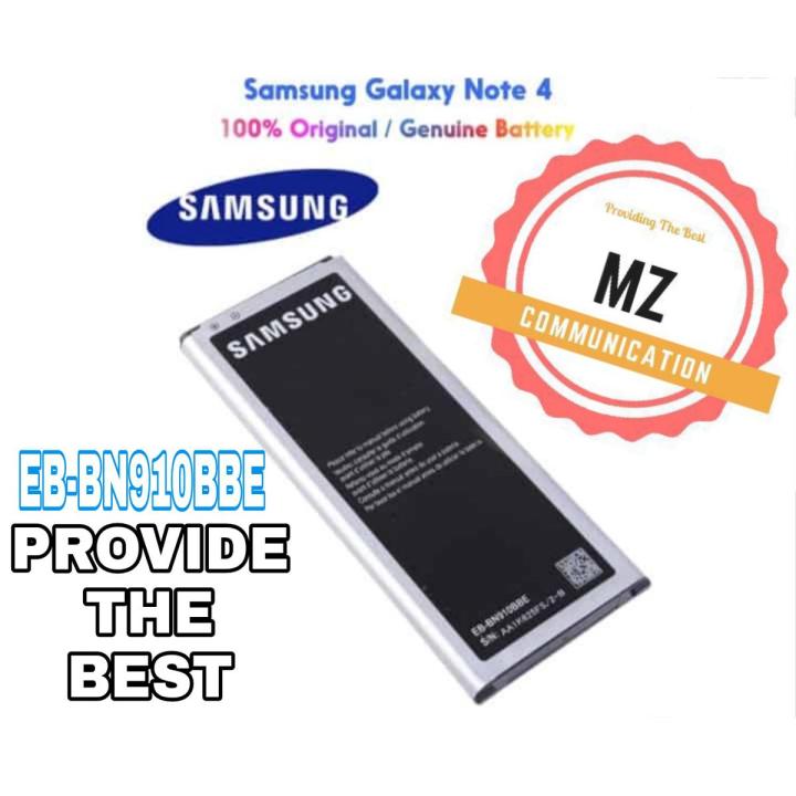 NOTE 4, EB-BN910BBE ORIGINAL BATTERY FOT NOTE 4, WITH NFC AND 3220MAH CAPACITY, BRAND NEW ...
