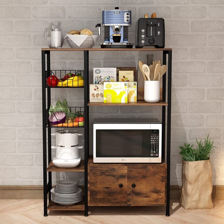 Kitchen Accessories Organizer Rack Stand With 6 Shleves and 1 Drawer ...