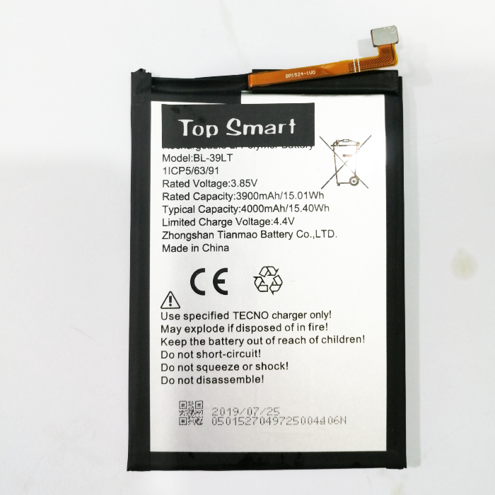 Tecno Camon 12 Battery | BL-39LT | 100% Original | 4000mAh | Daraz.pk