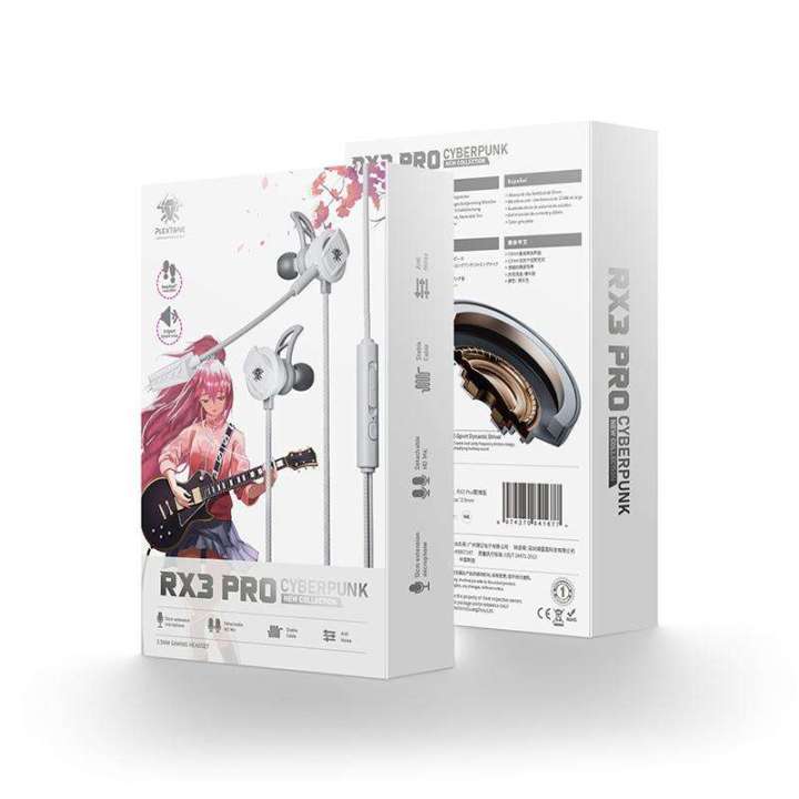 PLEXTONE RX3 PRO Gaming Earphones – Dual Mic Noise Cancelling Wired ...