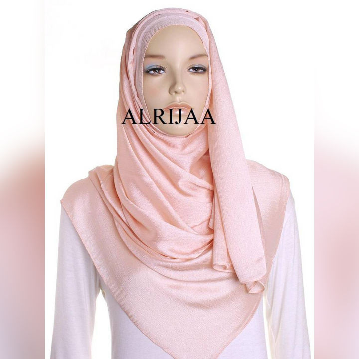 Paper-Silk Maxi Hijab in Light Pink | Daraz.pk
