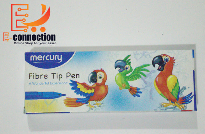 Mercury Fiber Tip Marker Pack of 10 Pcs | Daraz.pk