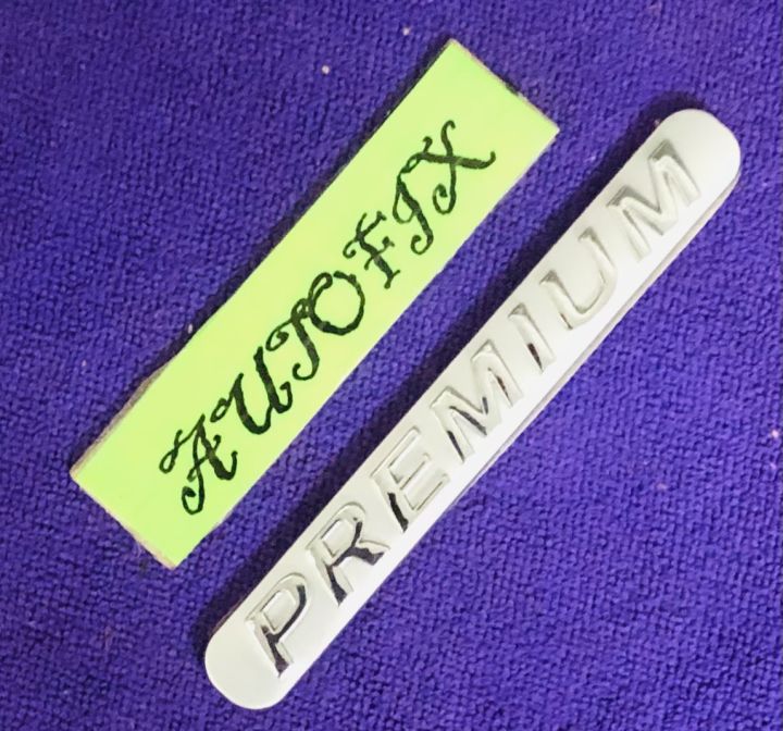 Toyota Mark X Premium plastic Emblem Silver 01 pc | Daraz.pk