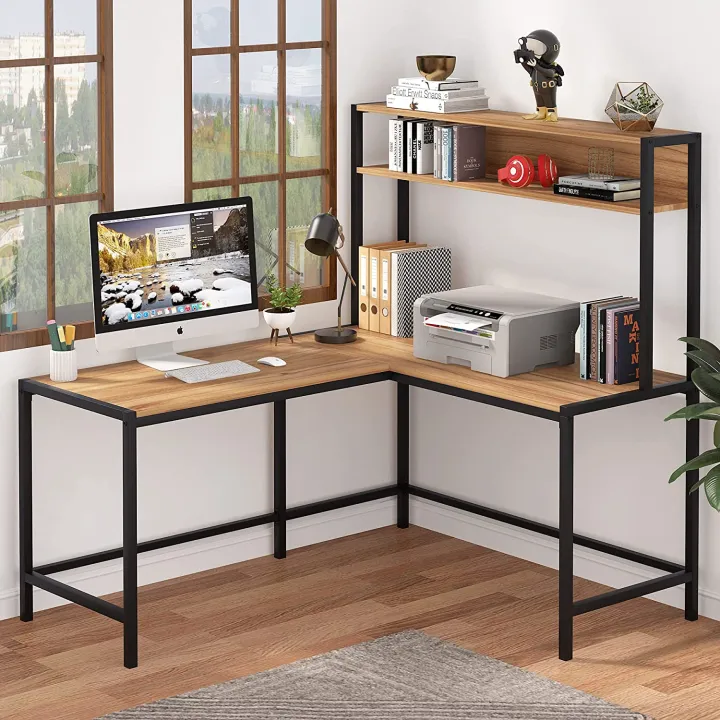 L-Shaped Computer Desk, Home Office Desk, Office Corner Desk, Home ...