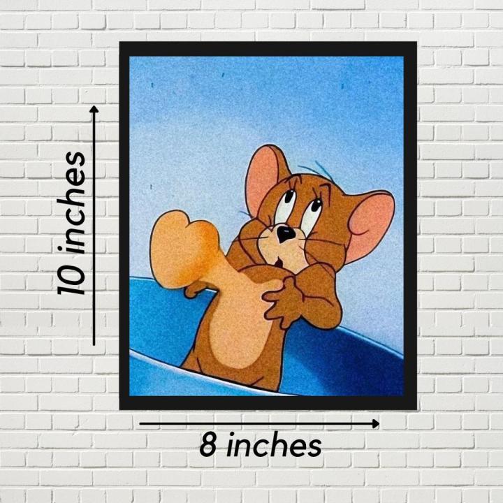 Tom and Jerry Aesthetic Wall frame | Daraz.pk