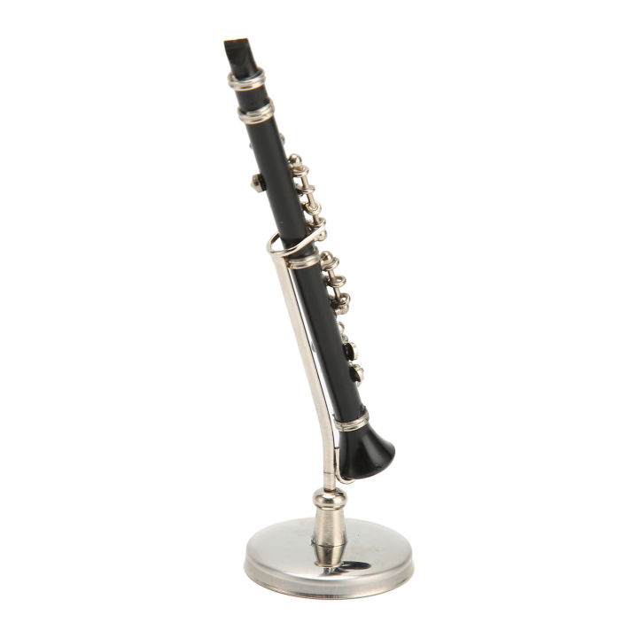 Miniature Clarinet Replica With Stand And Case Mini Musical Instrument Mode ABE | Daraz.pk