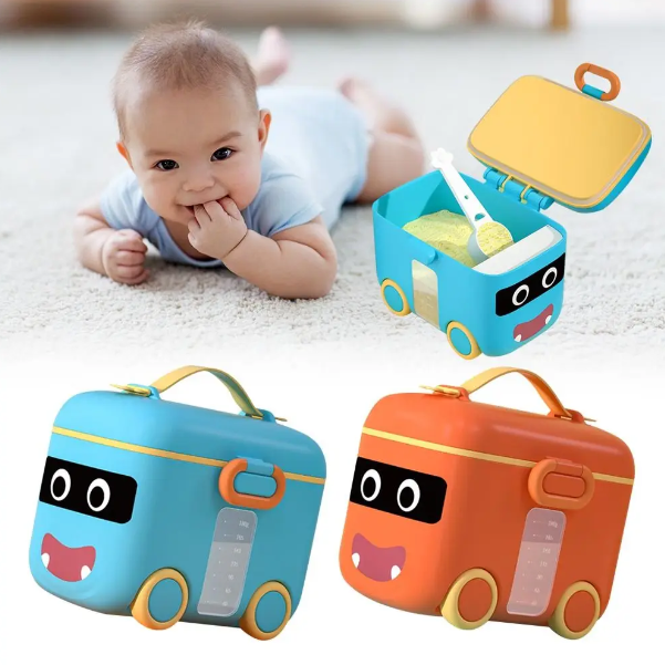 Portable Baby Milk Food Snack Box Container Bus Design | Daraz.pk