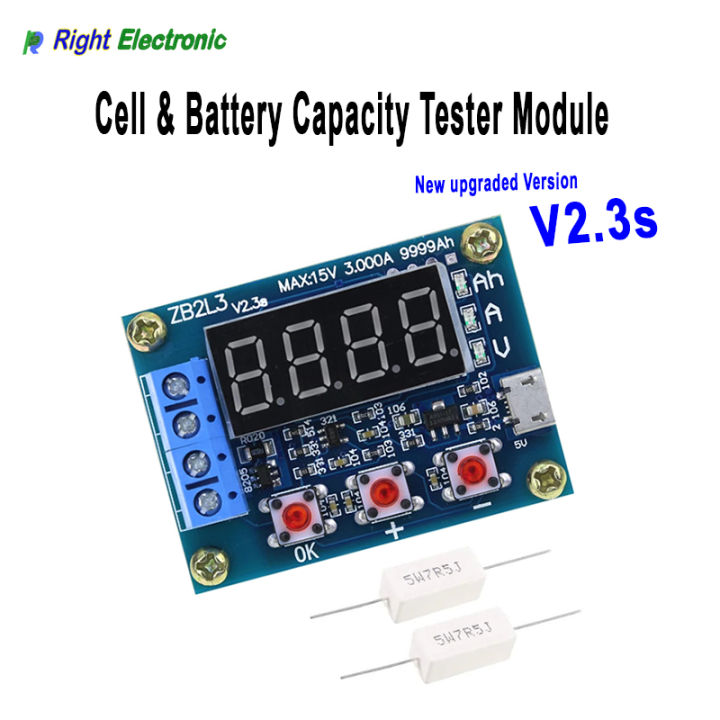 ZB2L3 cell & Battery capacity tester calculator V2.3s 1.2v to 12v 18650 ...