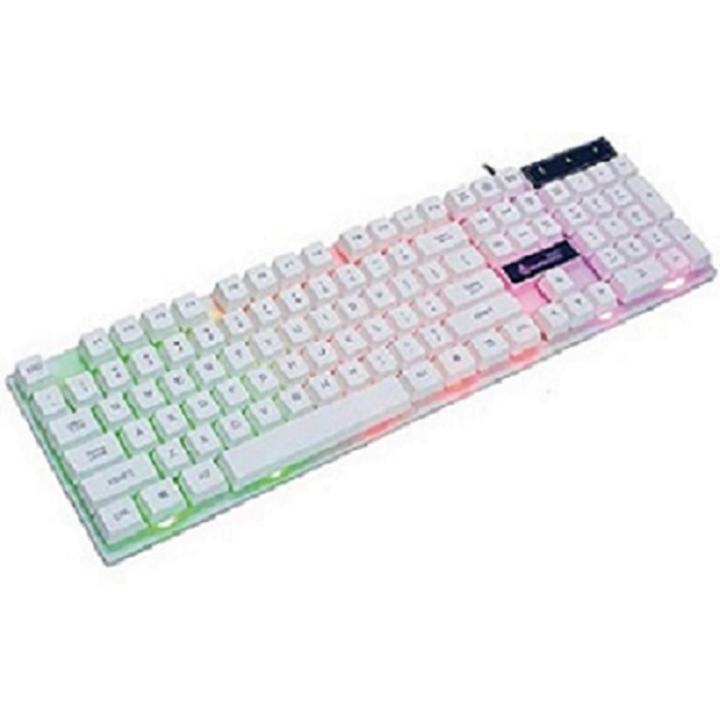 Wired Gaming Keyboard Mechanical Feeling Backlit LED color Keyboards ...