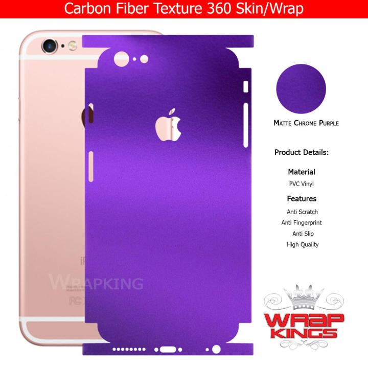 For Iphone 6s Plus Skin/Wrap 360 Protection Sheet/ Carbon fiber/ Matte ...