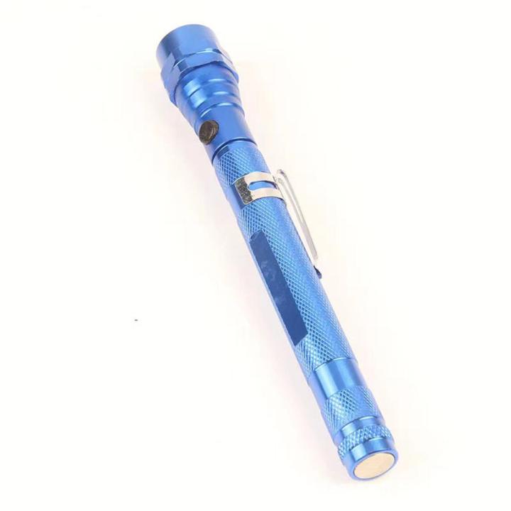 Factory direct sale 3LED retractable flashlight dual magnet pickup ...