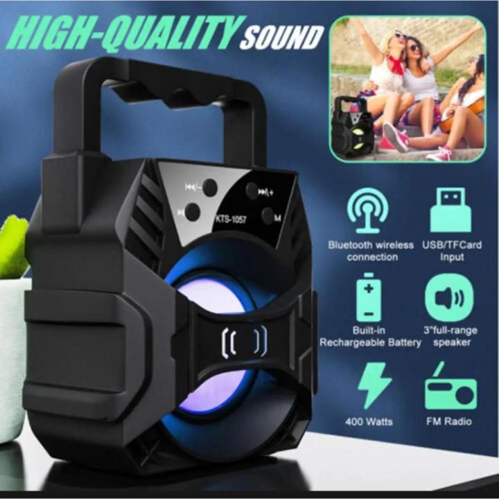 KTS _1057 Portable Bluetooth Speaker RGB Light Mp3 | Daraz.pk