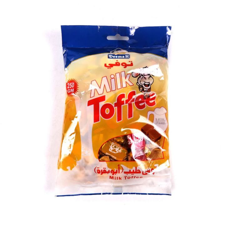 DEEMAH MILK TOFFEE CANDY POUCH 250 G (𝐢𝐦𝐩𝐨𝐫𝐭𝐞𝐝 & 𝐨𝐫𝐢𝐠𝐧𝐚𝐥) | Daraz.pk