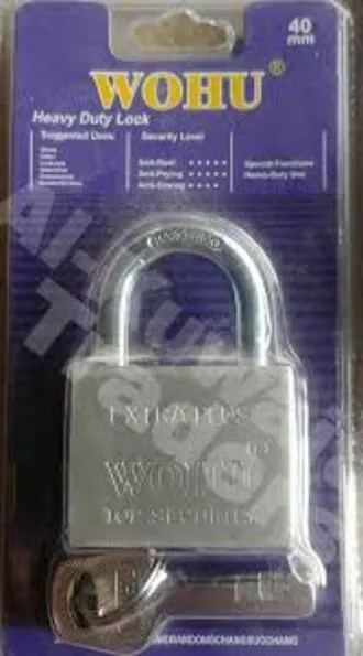 Easy Heavy Duty Cast Iron Padlock Lock 40MM Outdoor Door Safety ...