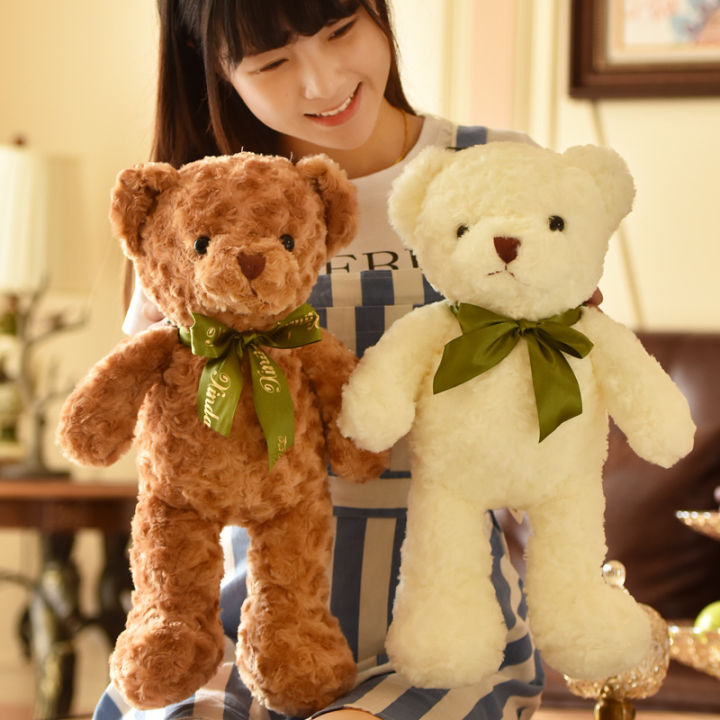 Lolita twisted bow tie bear backpack teddy bear figure plush toy ...