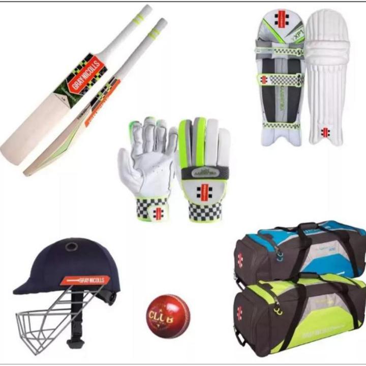 Premium Sports Pack of 7 Cricket Kit For 9-14 Year Kids (Hard Bat ...