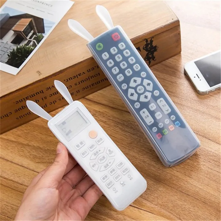 Rabbit TV Remote Control Cover Silicone Transparent Protector Case ...