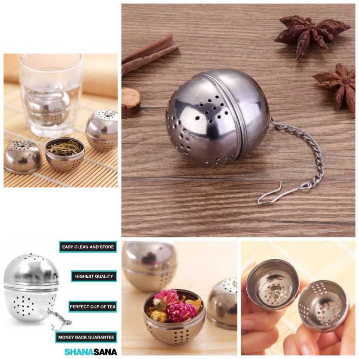 Stainless Steel Mesh Tea Ball Strainer Filter Infuser for Loose Leaf Tea and Mulling Spices ...