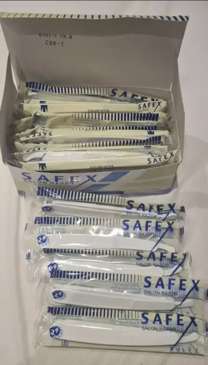 25pcs Safex Professional Barber Razors – Disposable Single-Use Shaving ...