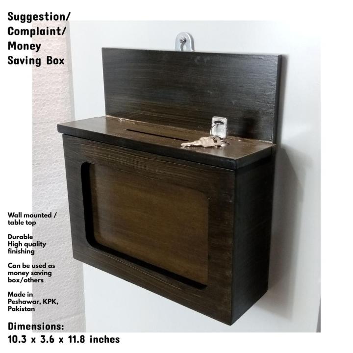 Suggestion Box, Complaint Box with lock and key for offices in Peshawar ...